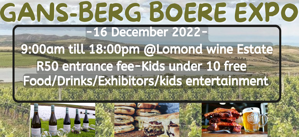 Gans-Berg Boere Expo | Xplorio™ Gansbaai