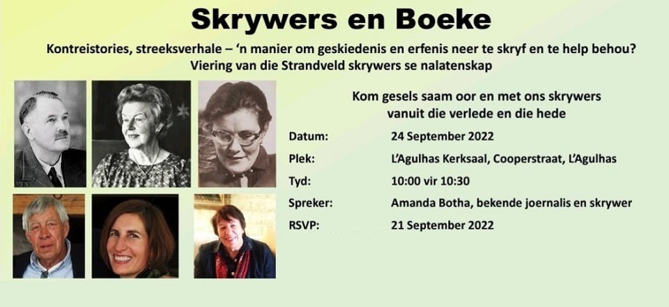 Skrywers en Boeke | Xplorio Agulhas/Struisbaai