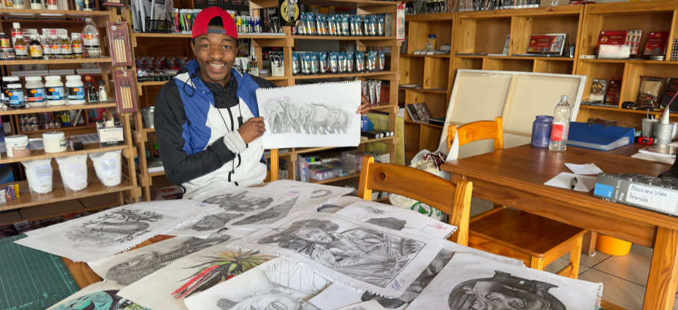 Mini Solo Exhibition at Art4Heart: Siseko Yeyese | Xplorio Gansbaai
