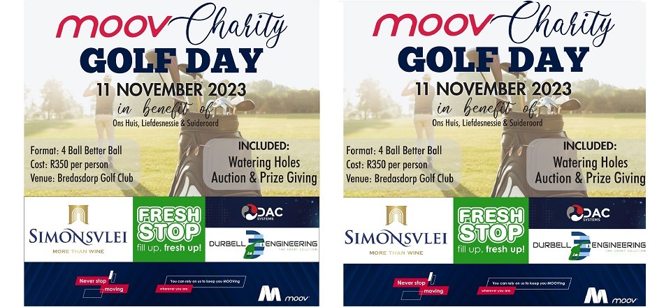 Moov Charity Golf Day | Xplorio Bredasdorp