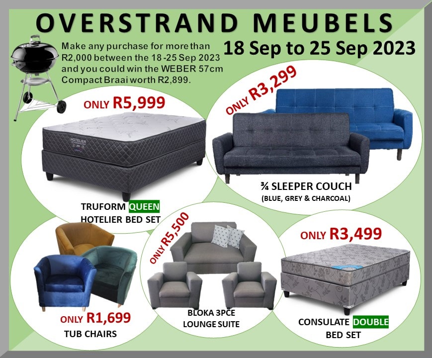 Furniture Specials - Overstrand Meubels - Xplorio™ Gansbaai