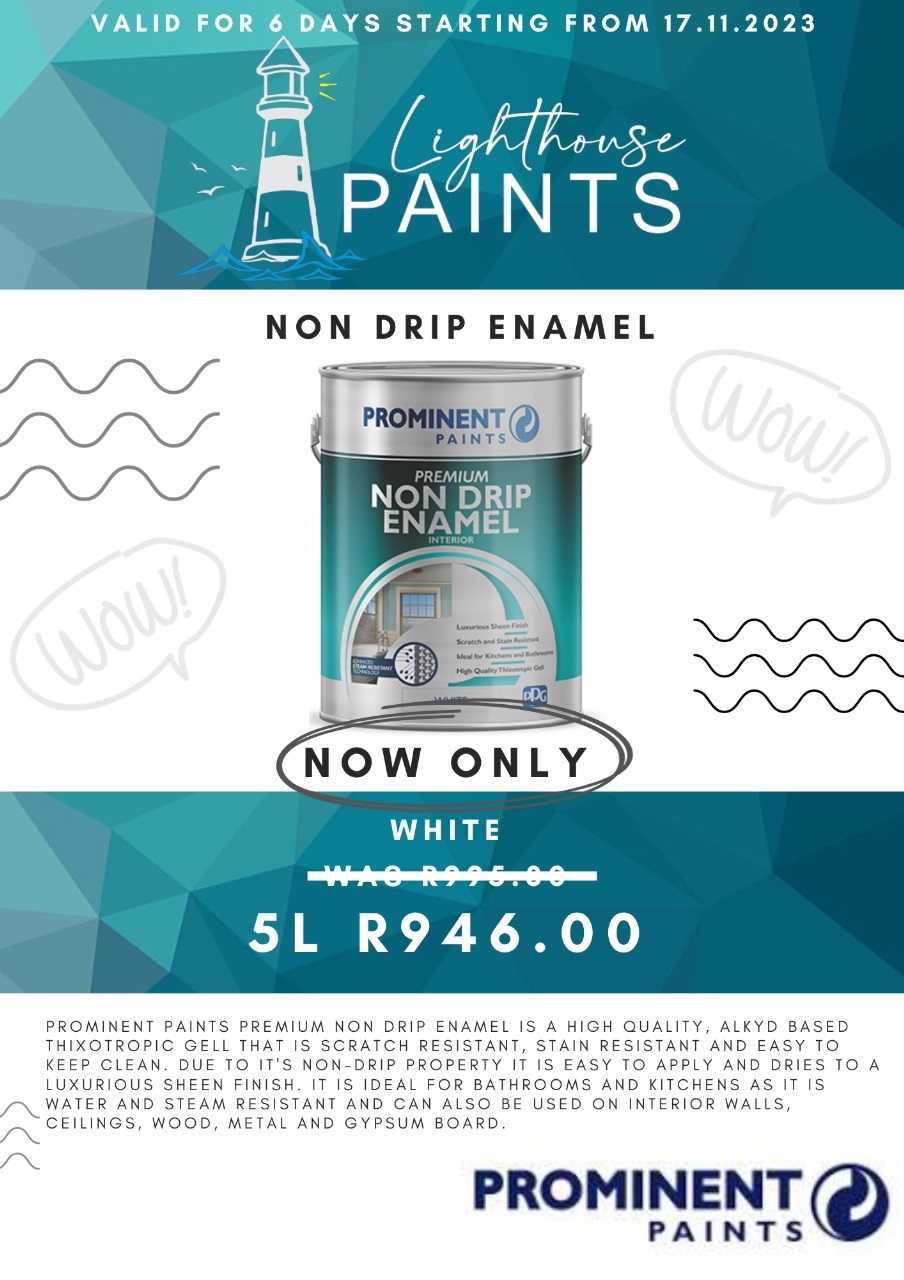 Prominent Premium Non-Drip Enamel Special - Lighthouse Paints - Xplorio ...
