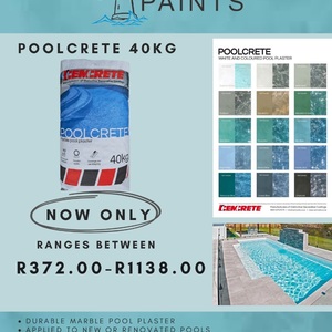 Cemcrete Poolcrete 40kg - Pool Plaster Special - Lighthouse Paints ...