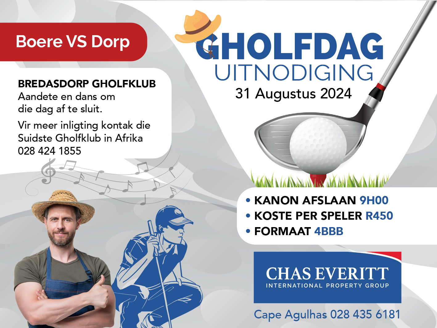 Boere VS Dorp Gholfdag | Xplorio Bredasdorp
