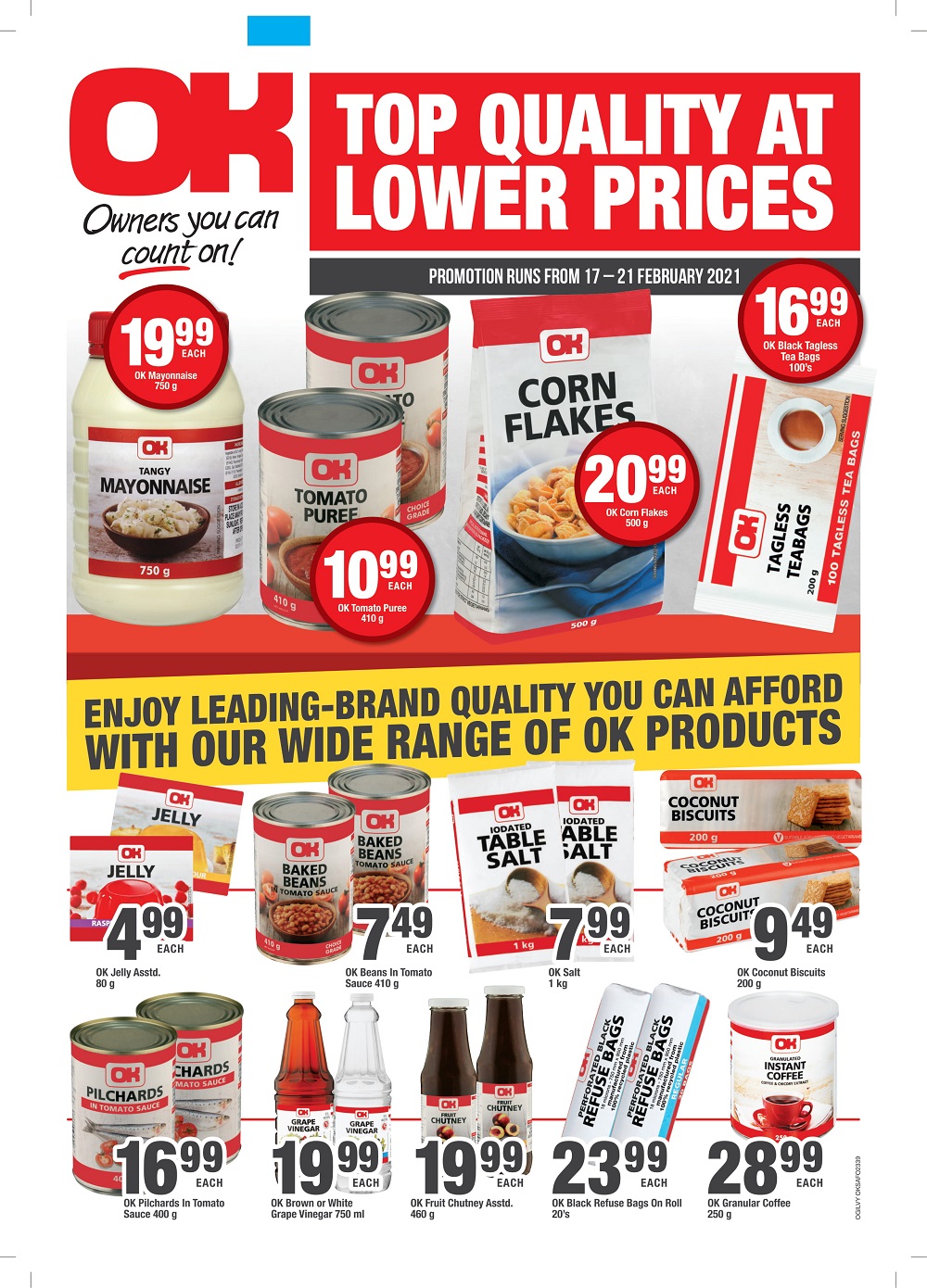 Specials (17 - 21 February 2021) - OK Foods Gansbaai - Xplorio™ Gansbaai