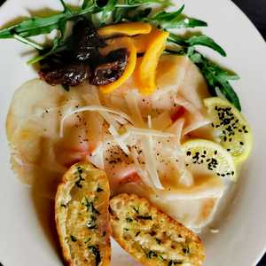 Smoked Crocodile Carpaccio - Thyme at Rosemary's - Xplorio™ Gansbaai